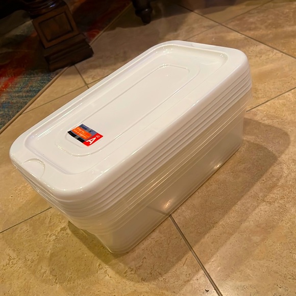 Essentials | Storage & Organization | 5 Seethrough Storage Boxes | Poshmark